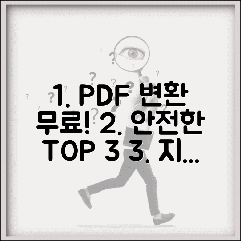 PDF 파일 변환 무료 다운로드 | 안전한 프로그램 추천 TOP 3